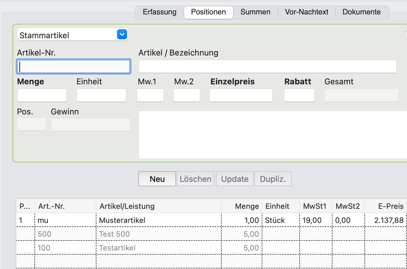 Rechnungen schreiben Mac, Rechnungsprogramm Mac